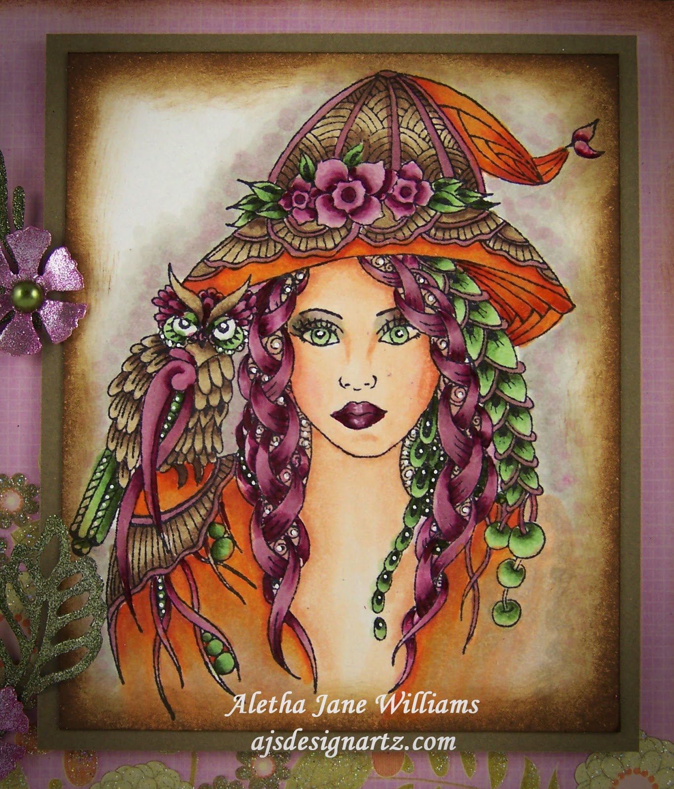 Sweet Pea Stamps: Spring Witch by Norma Burnell