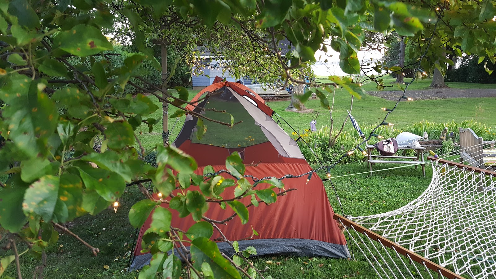 We are tenting tonight tenting on the old Campground