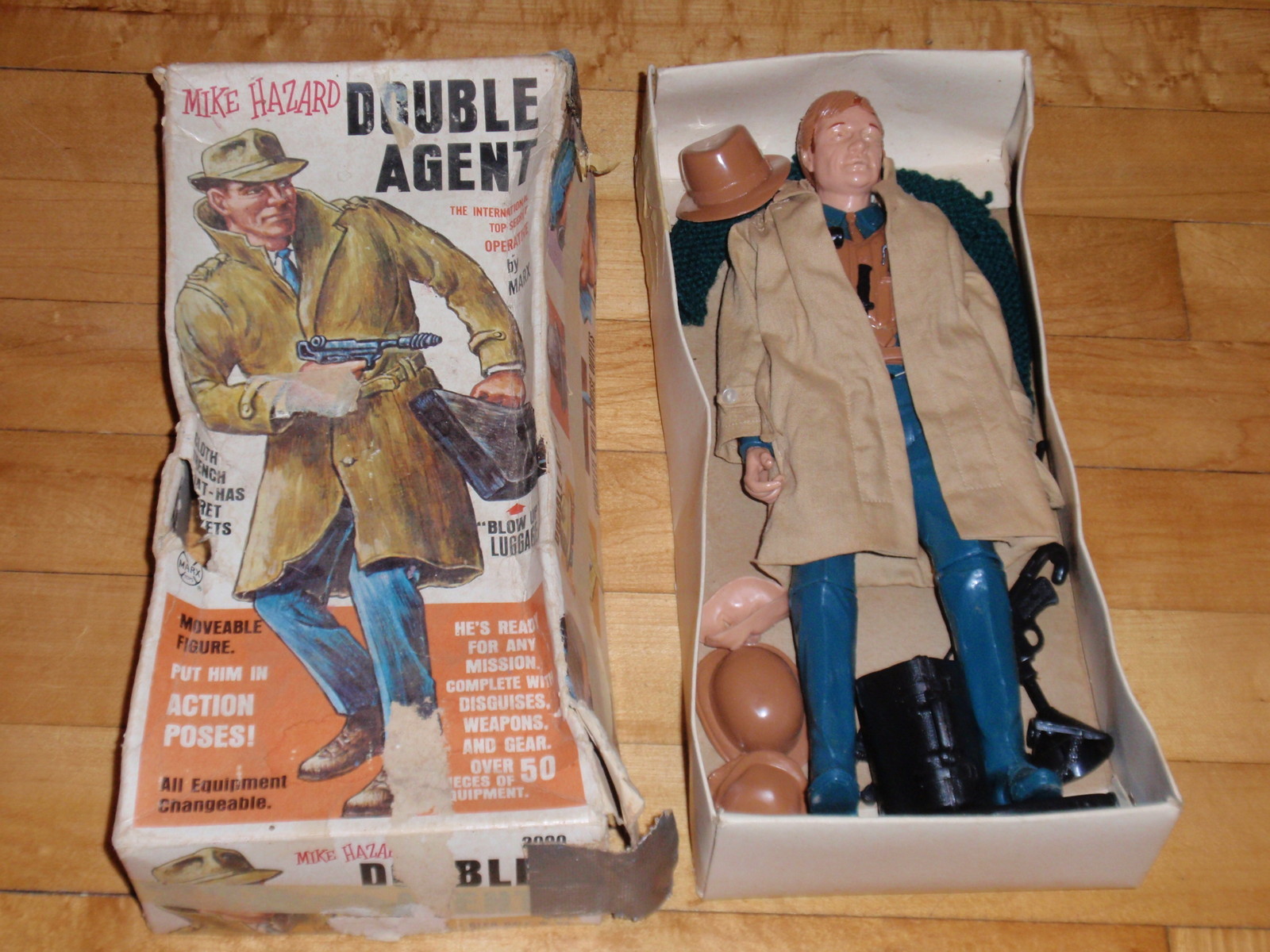 Vintage Marx Mike Hazard Secret Agent toy: I owned this!