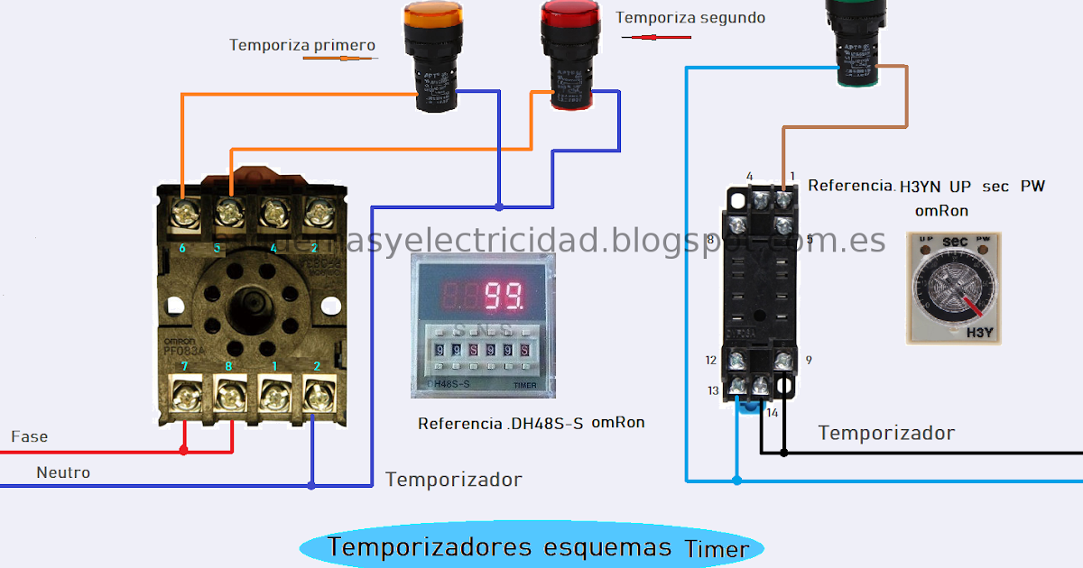 Esquemas eléctricos: Temporizadores esquema timer