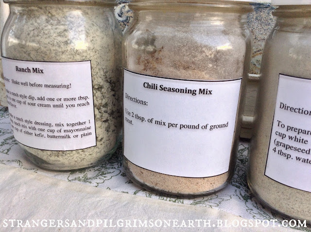 Strangers & Pilgrims on Earth: Make Your Own Seasoning Mixes ~ Free ...