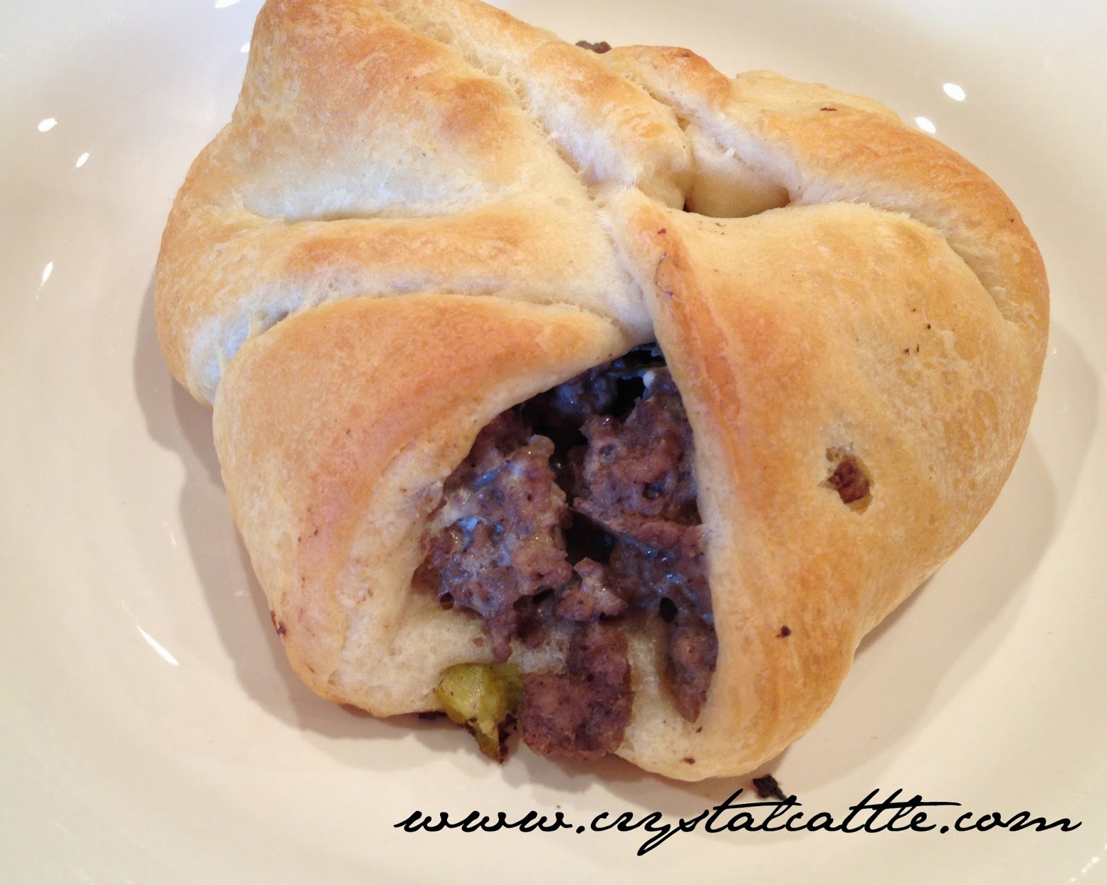 Crystal Cattle: Green Chile Hamburger Crescent Roll Recipe