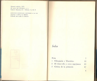 Galería de Hallazgos: Octavio Paz, Posdata (1a. Edición)