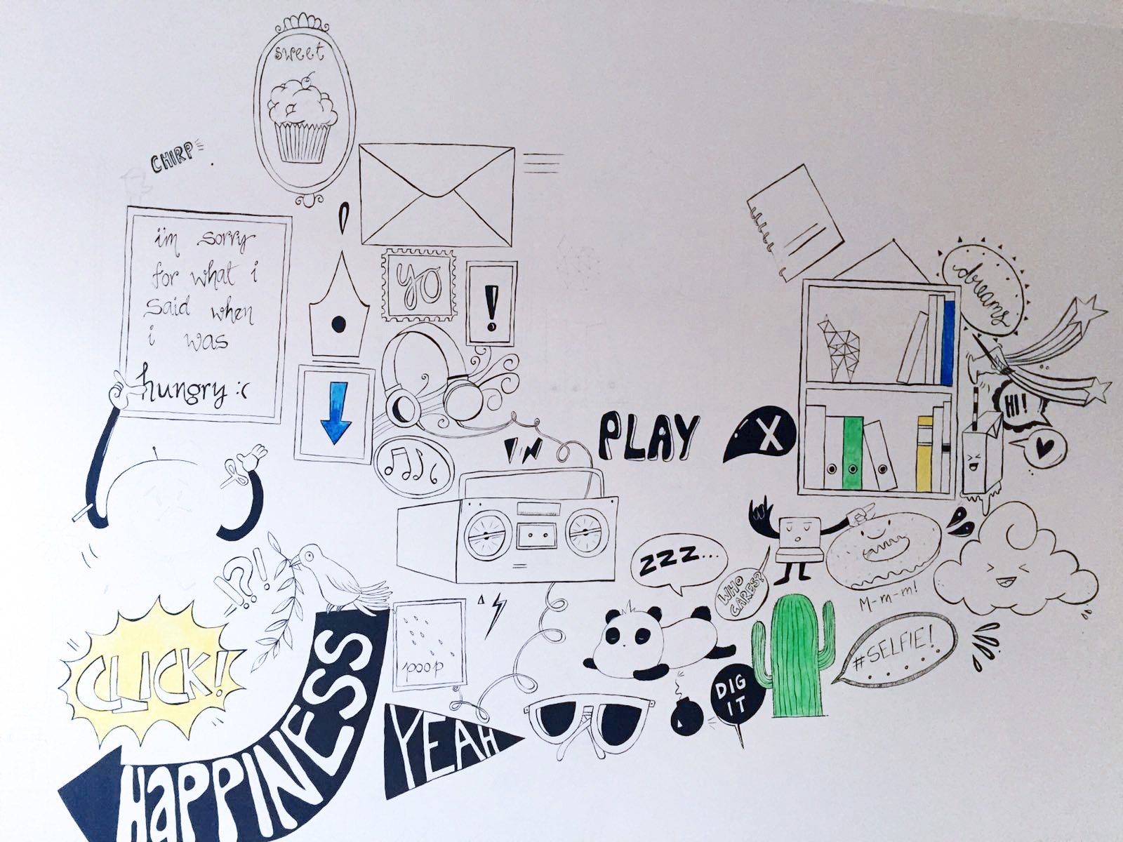 Prativya: Craft Room Doodle wall