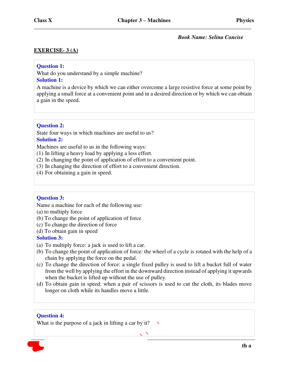Concise Physics Class 10 ICSE Solutions Chapter 3 Machine ICSE HUB concise-physics-class-10-icse-solutions-chapter-3-machine-icse-hub