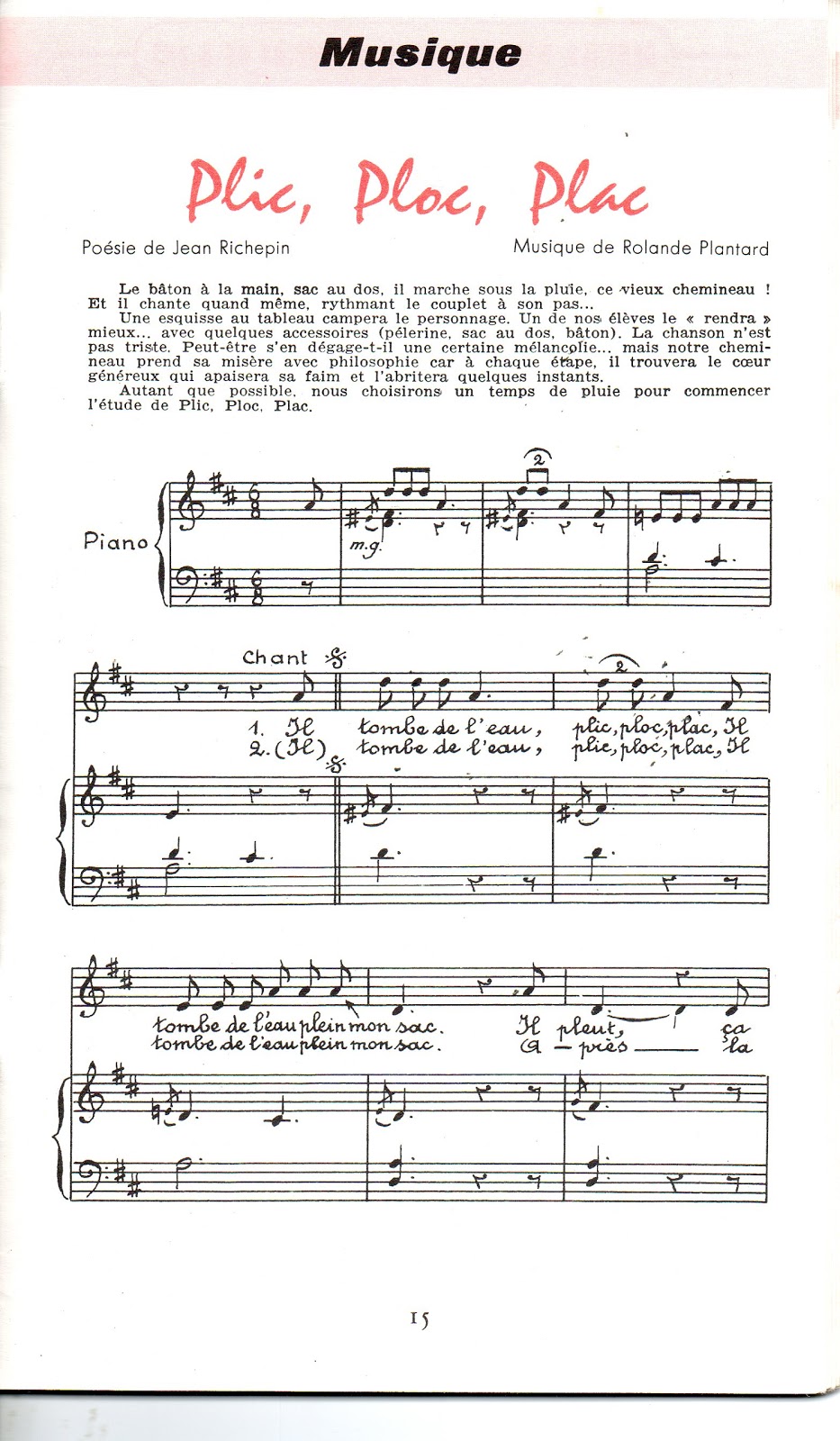 Les p'tites partoches: Plic, ploc, plac