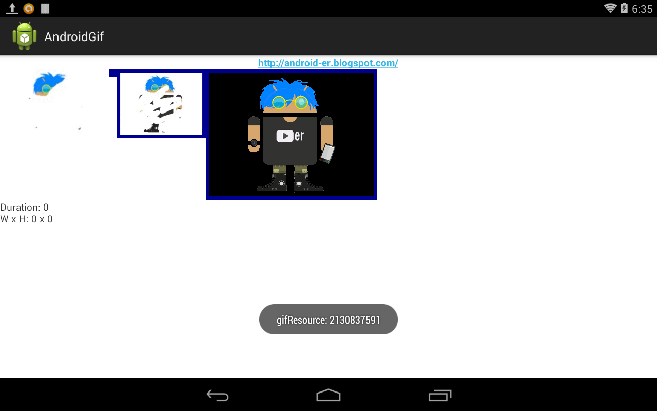 Android Er Animated Load Attribute Resource Of Android Src In Xml