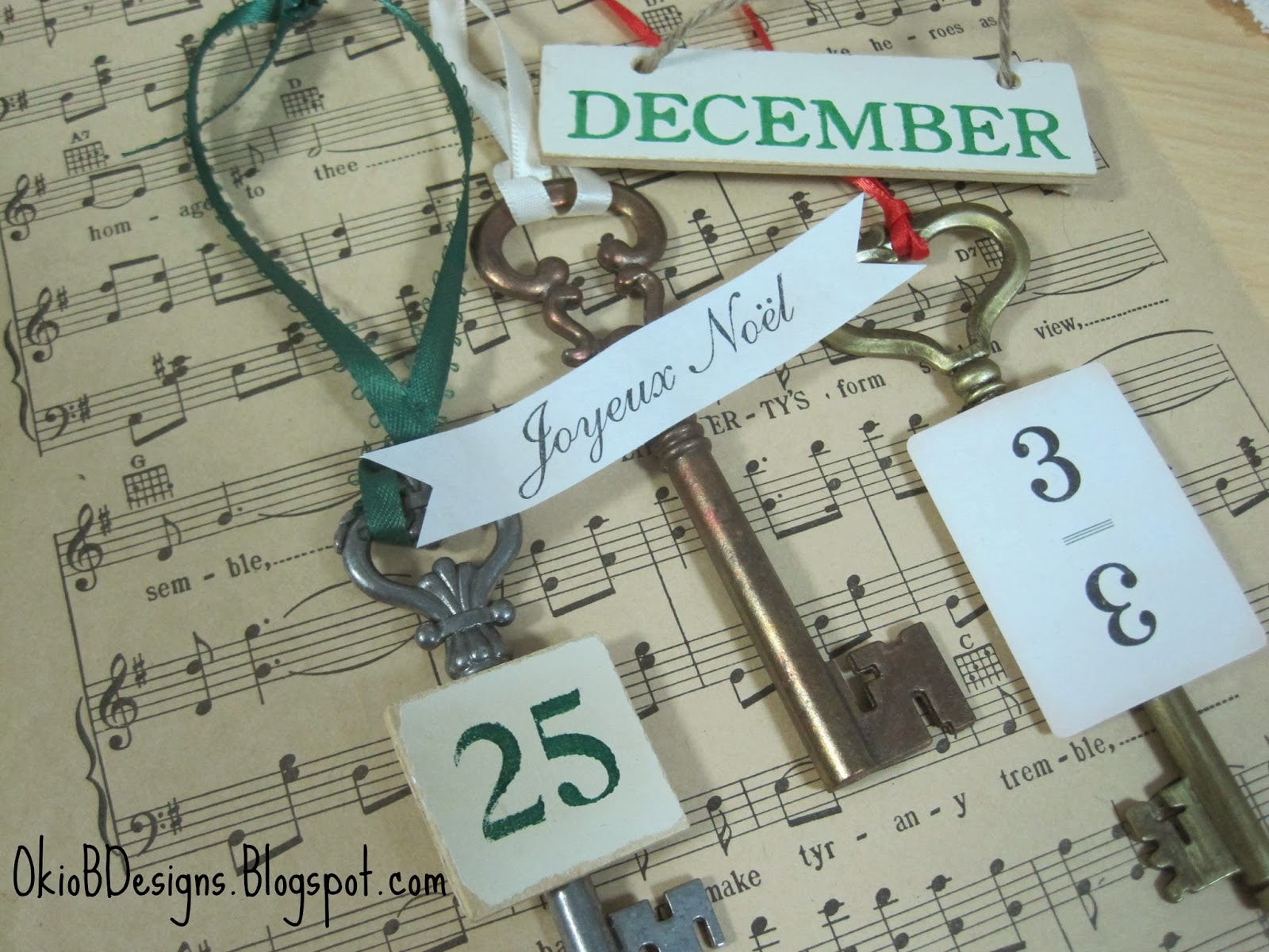 Skeleton Key Ornaments - Okio B Designs