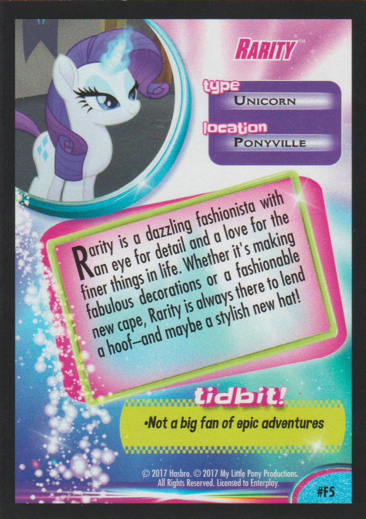 My Little Pony Rarity MLP the Movie Trading Card | MLP Merch