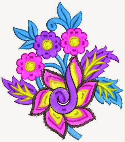 EmbDesignTube: Newest Summer Flower Patches Designs