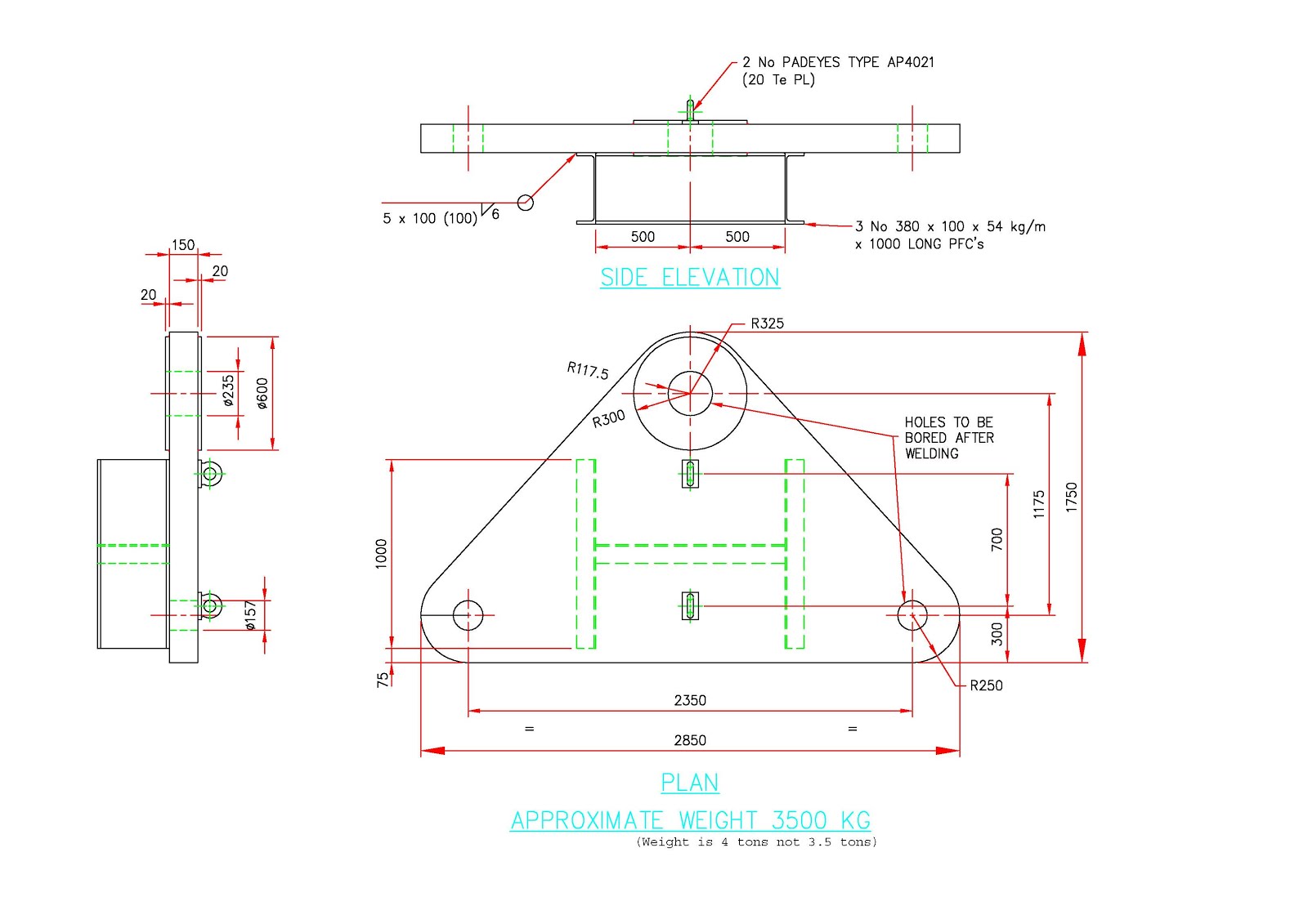Materials & Welding: [MW:25968] DELTA PLATES SWL 800 TONS - PRROF LOAD ...