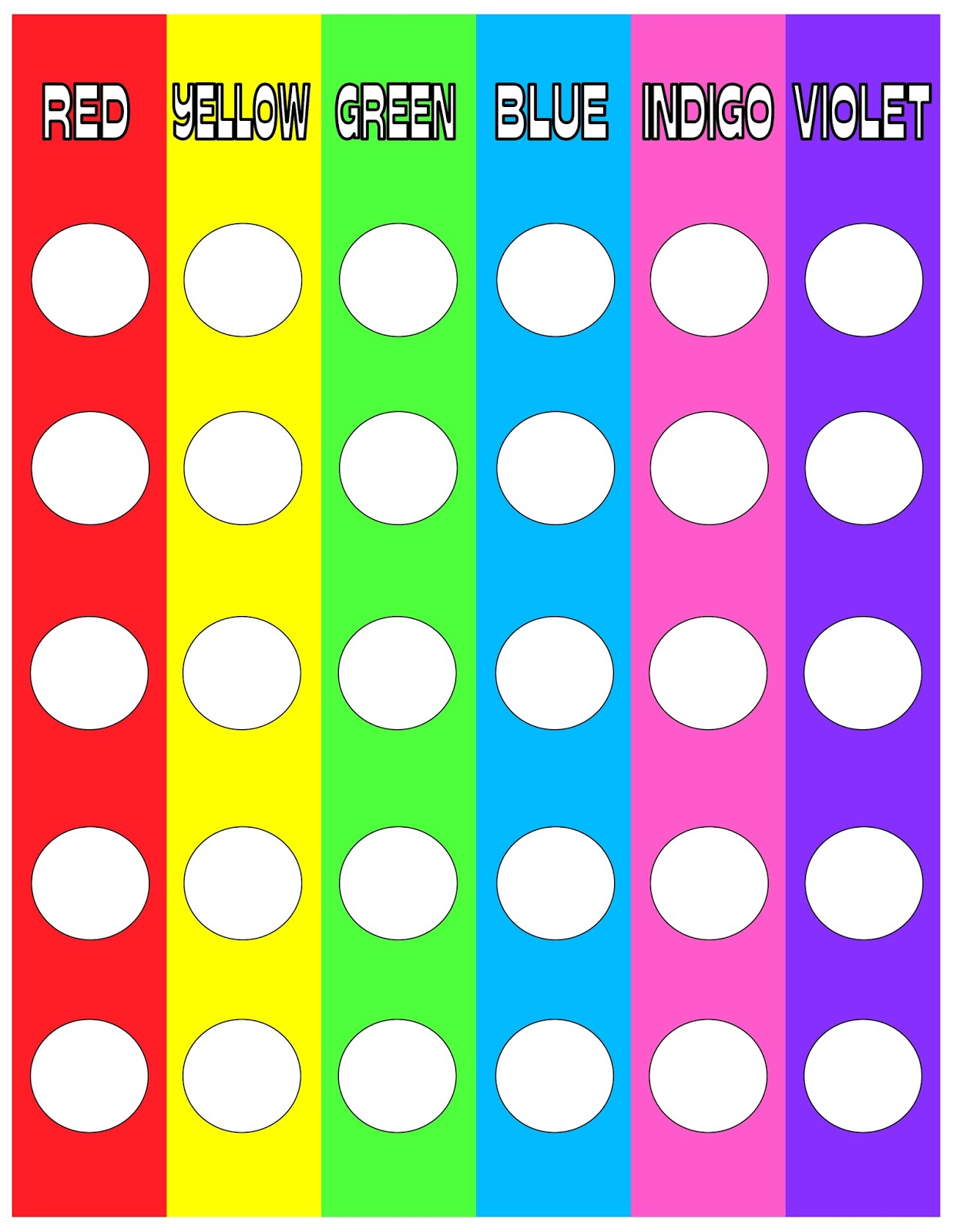 Free Color Palette Activity Page - H A P P i M E S S