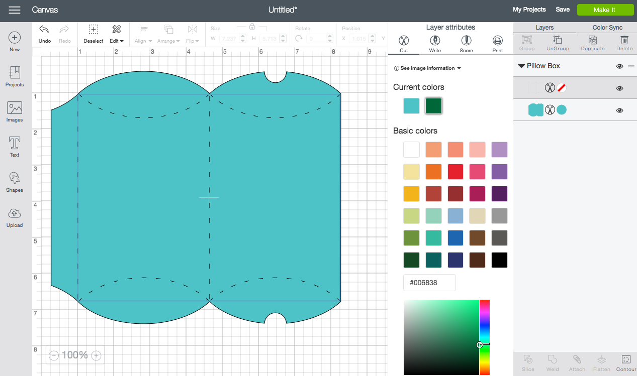 Crafty and Crazy Q: DIY Pillow Box - Step by Step Tutorial using Cricut ...