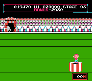 Classic Gaming Blog: Circus Charlie (Famicom) Review