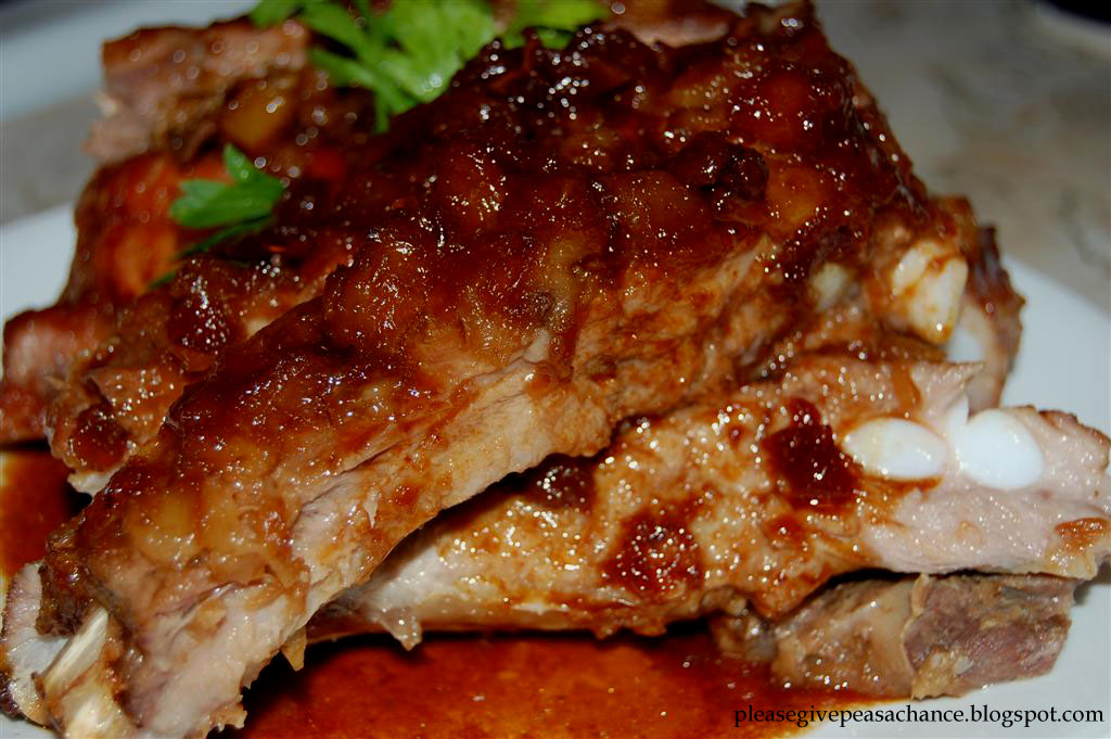 Give Peas a Chance: Manic Monday- Pineapple Pork Ribs