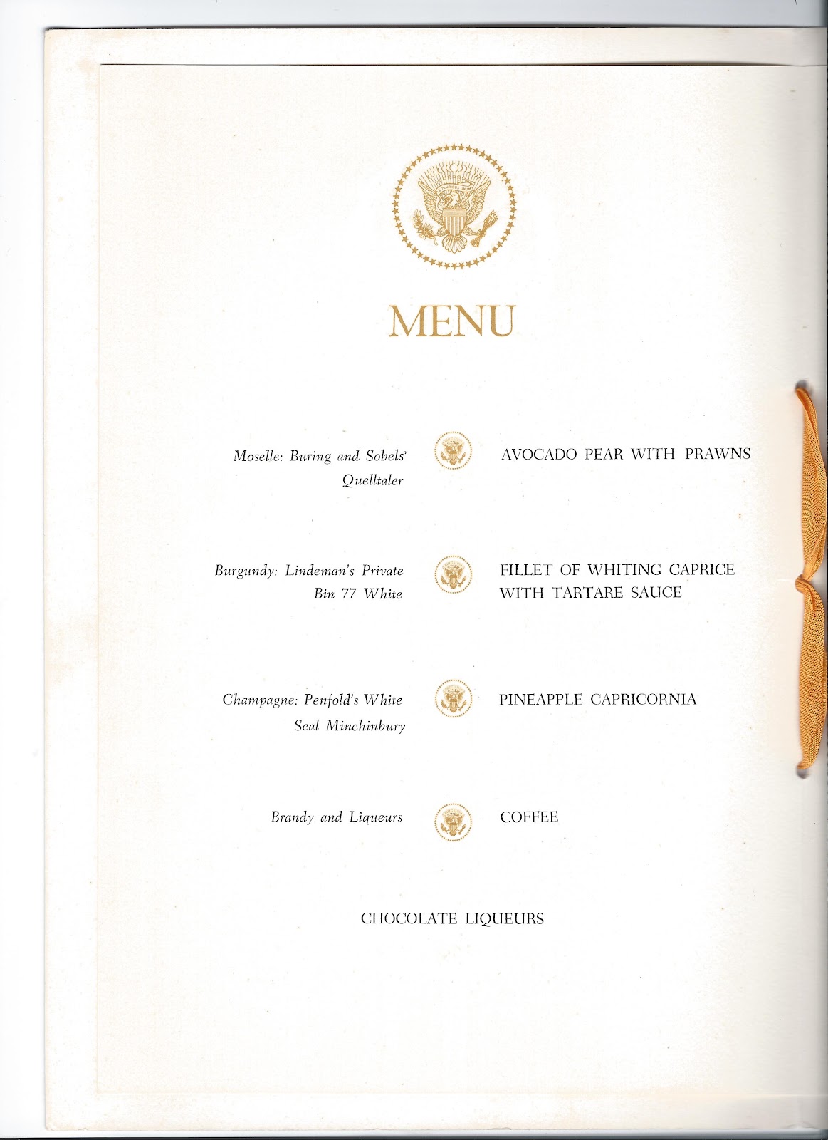 Chris Suhr's Menu Collection: Luncheon to the honourable Lyndon B. Johnson.