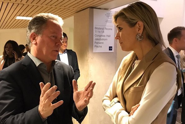 Royal Family Members Attend the Meeting of the WEF