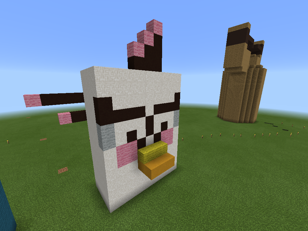 Minecraft Pocket Edition Angry Birds Builds: Matilda the White Bird and ...