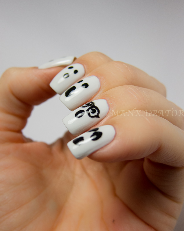 Digit-al Dozen's Halloween Week BOO! (Ghost Nail Art)