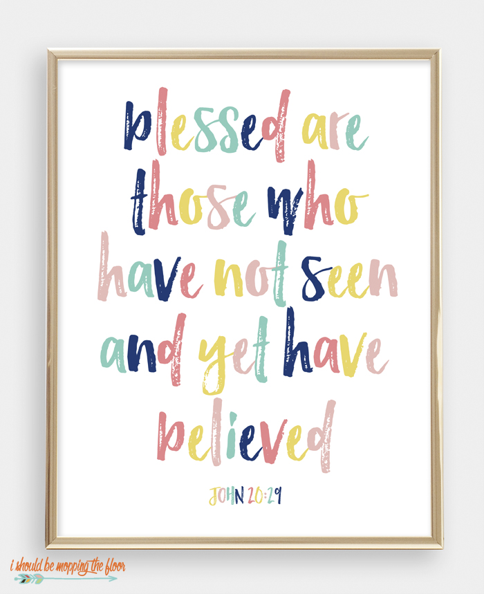 Colorful Printable Easter Bible Scriptures | i should be mopping the floor