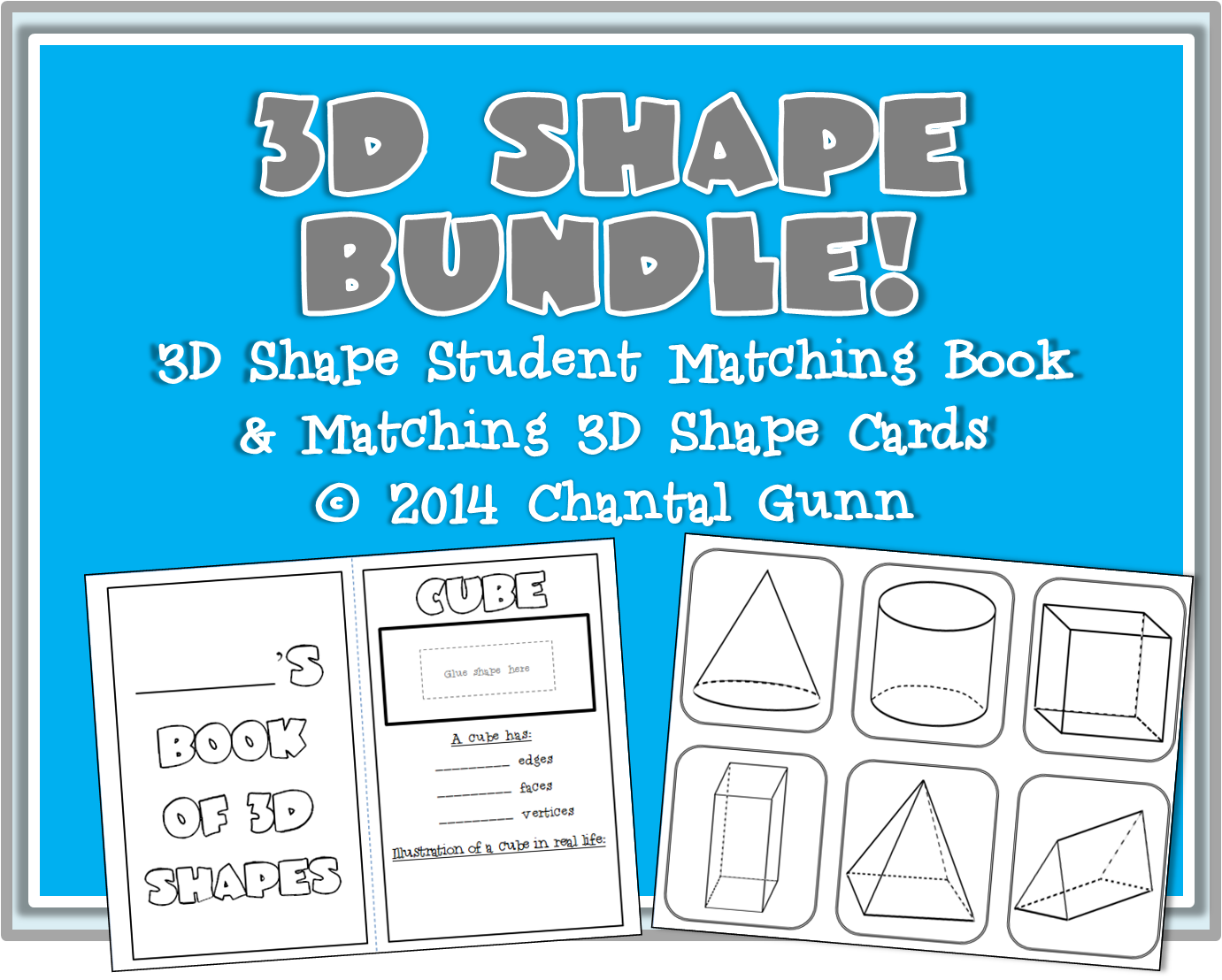 Teaching Starts With G: 3D Shapes- BUNDLE!
