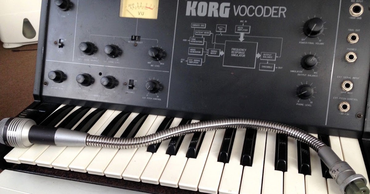 MATRIXSYNTH: Korg VC-10 Vocoder and Microphone SN 160844