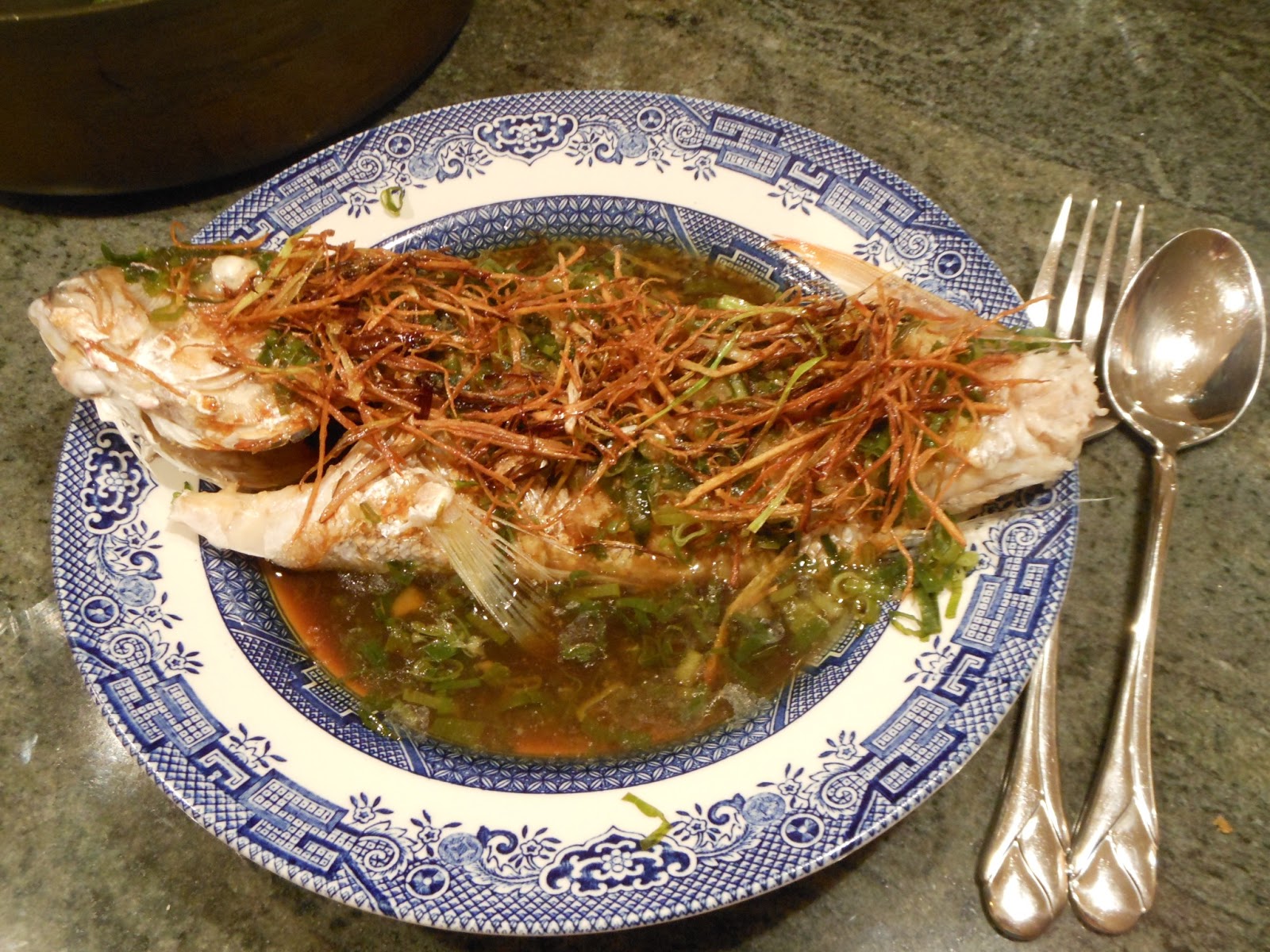The Gourmet Diabetic: Double Sizzling Ginger Snapper