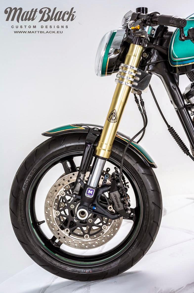 2003 Sportster Cafe' Racer built by Matt Black Custom - RocketGarage ...