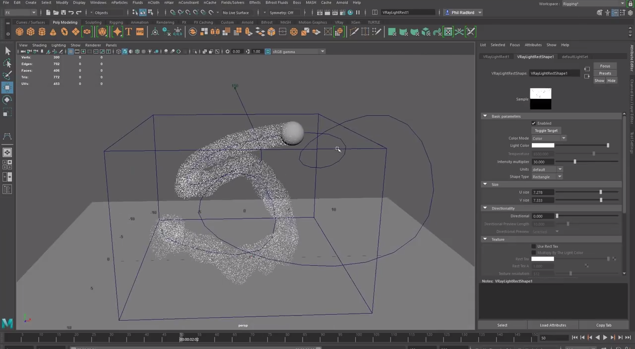 Combining Maya MASH with BIFROST for VFX