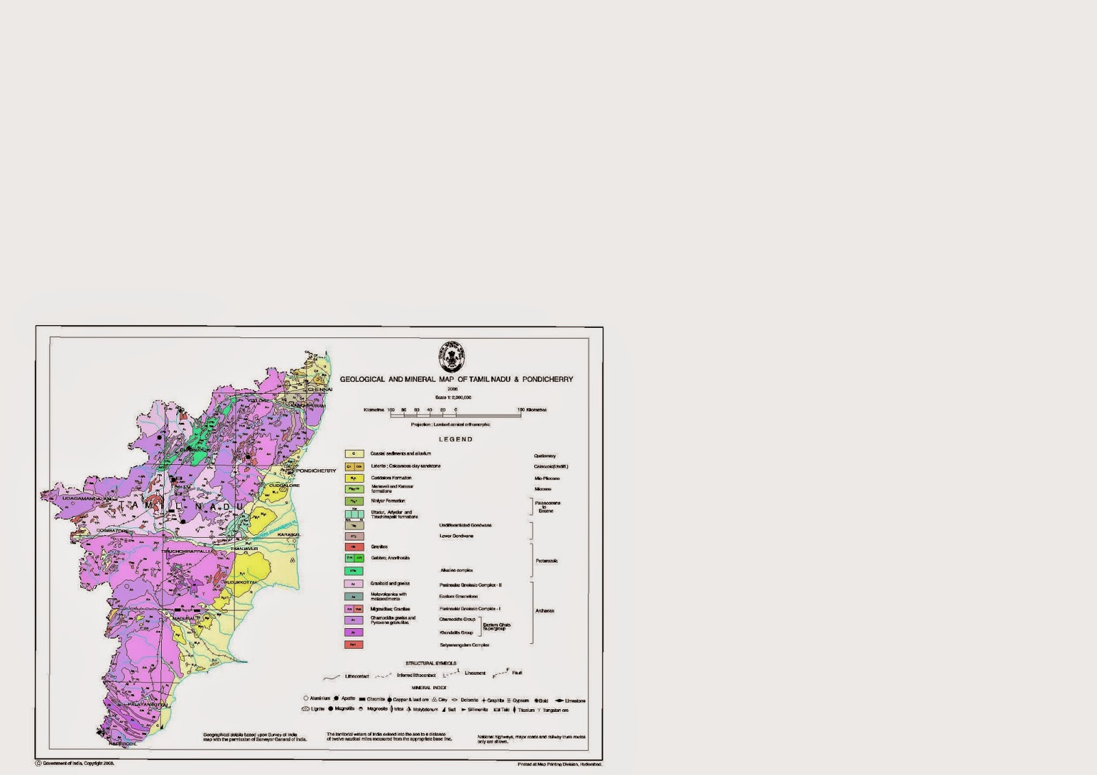 Mapping Resources For India: Geological Maps