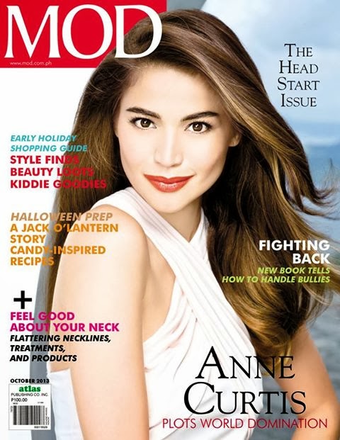 Anne Curtis on covers MOD Magazine for October 2013 Issue | YTV Upright ...