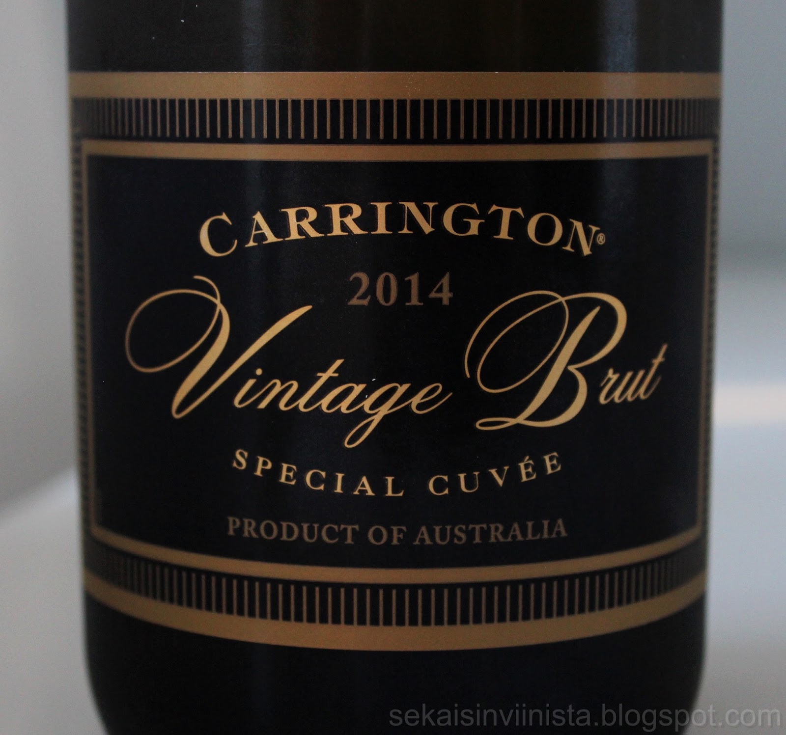 Sekaisin viinistä: Viikonlopun kupliva: Carrington Vintage Brut