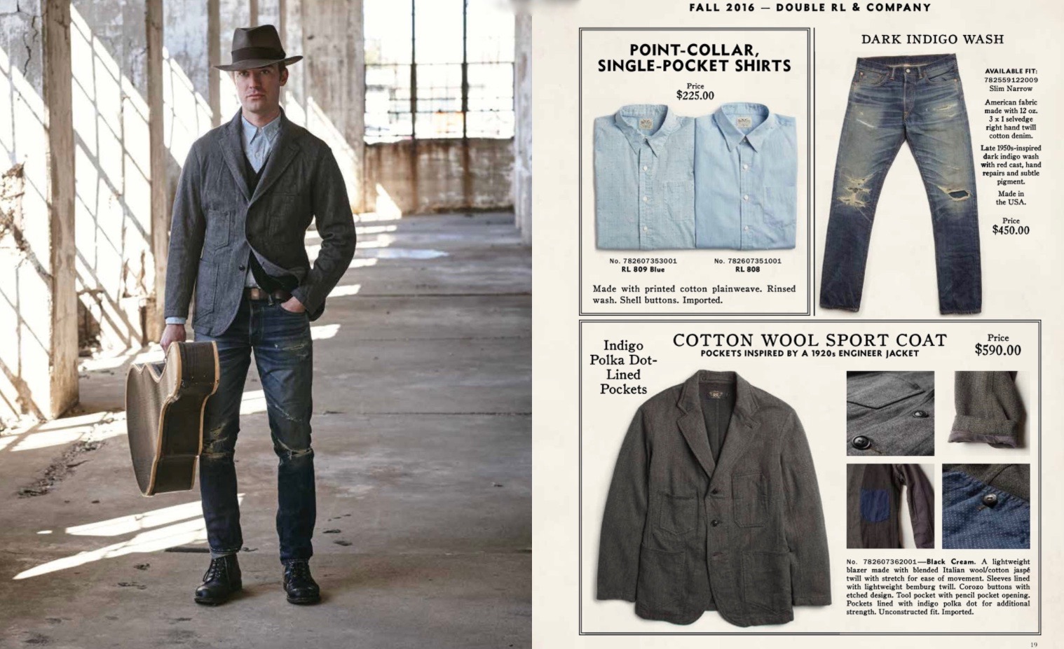 CHAD'S DRYGOODS: DOUBLE RL & COMPANY CATALOGUE FALL/WINTER 2016