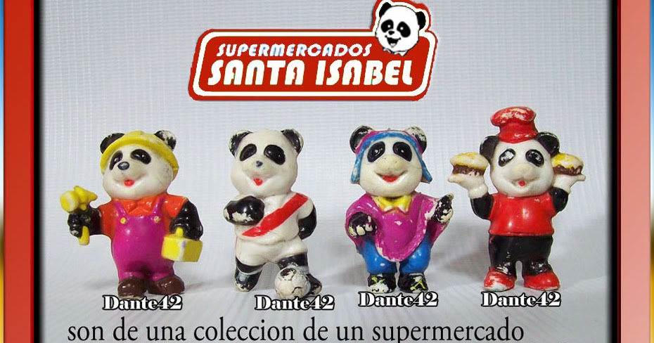 Mini Juguetes: SUPERMERCADO SANTA ISABEL ANTIGUOS OSO PANDAS 1990s