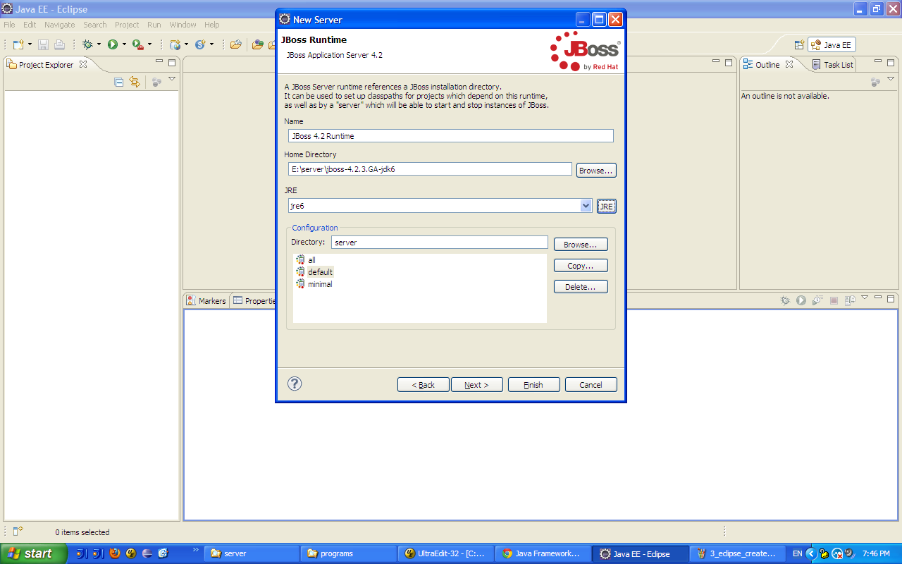 Java Frameworks & APIs: EJB - Configuración Eclipse + JBoss + EJB3 Java Frameworks & APIs: EJB - Configuración Eclipse + JBoss + EJB3
