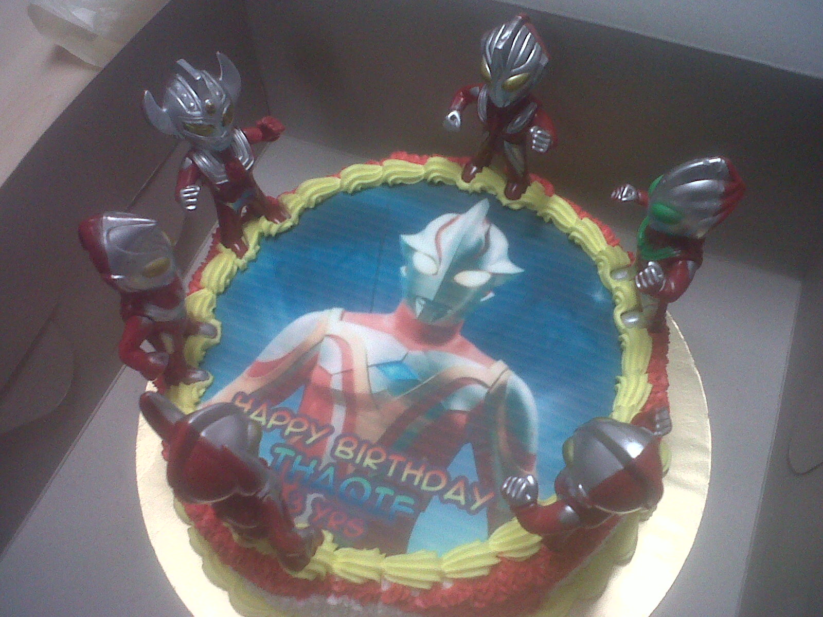 Forever Chocs: Ultraman Chocolate Cheese Birthday Cake for Thaqif