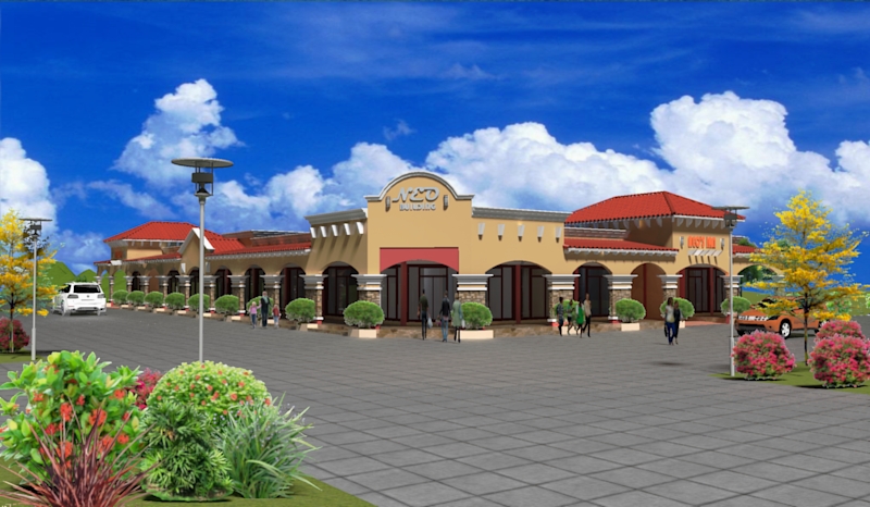 ADC Drafting*Design*Render: One storey 12 units commercial building