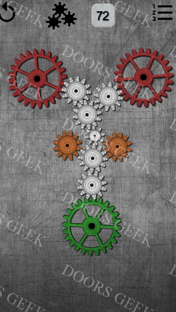 Gears Logic Puzzles Level 72 Solution ~ Doors Geek