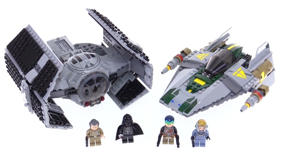 LEGO Star Wars Vaders TIE Advanced vs. A-Wing review! 75150