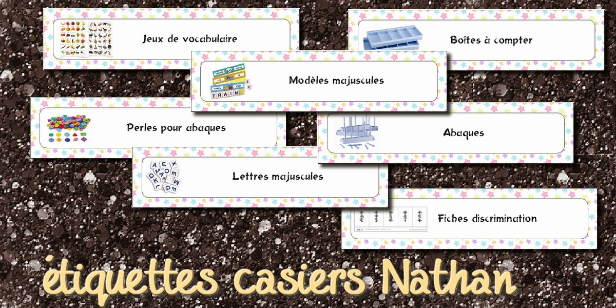 La maternelle de Laurène: étiquettes casiers Nathan