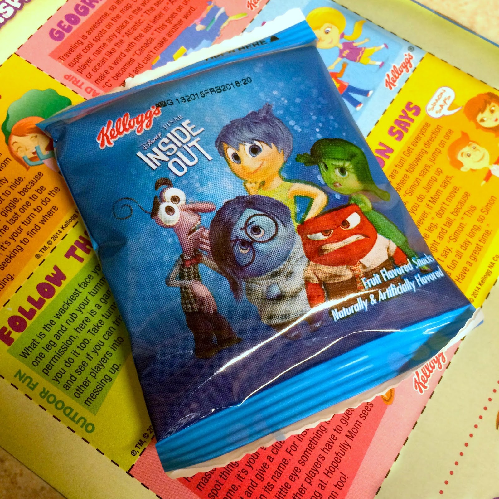Dan the Pixar Fan: Inside Out: Kellogg's Fruit Snacks
