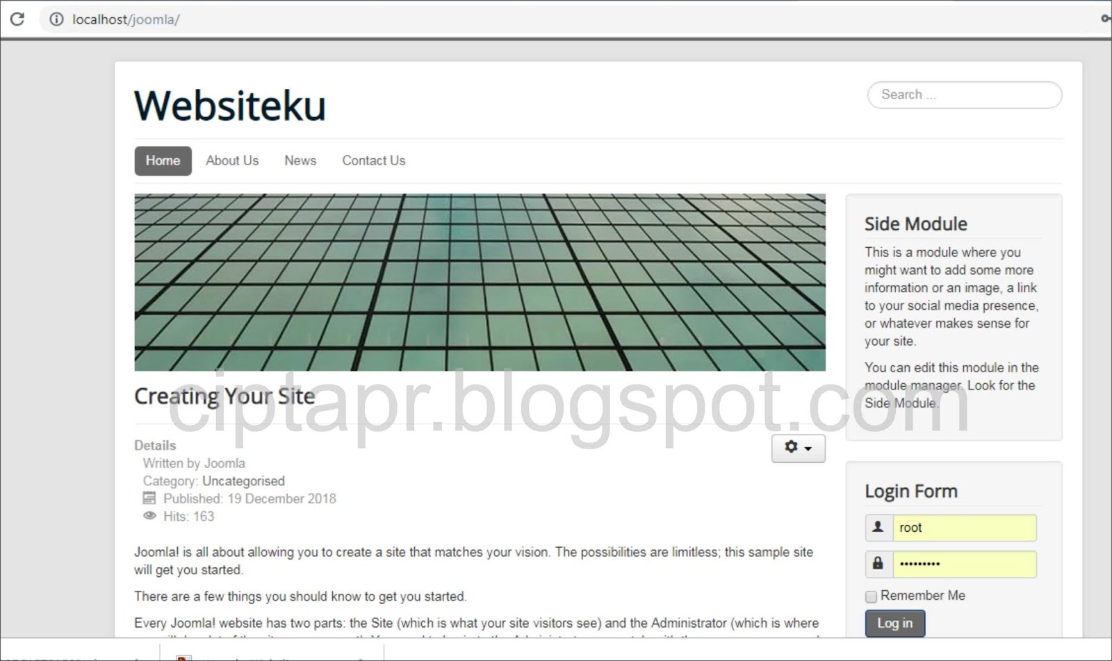 Cara Instal CMS Joomla di Localhost App Serv Menggunakan Windows 7 ...