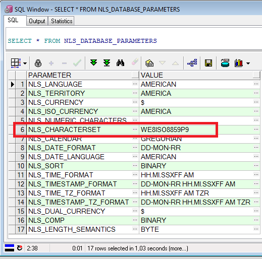 Bir matematikçinin reel anıları...: Oracle Veritabanı Türkçe Karakter ...
