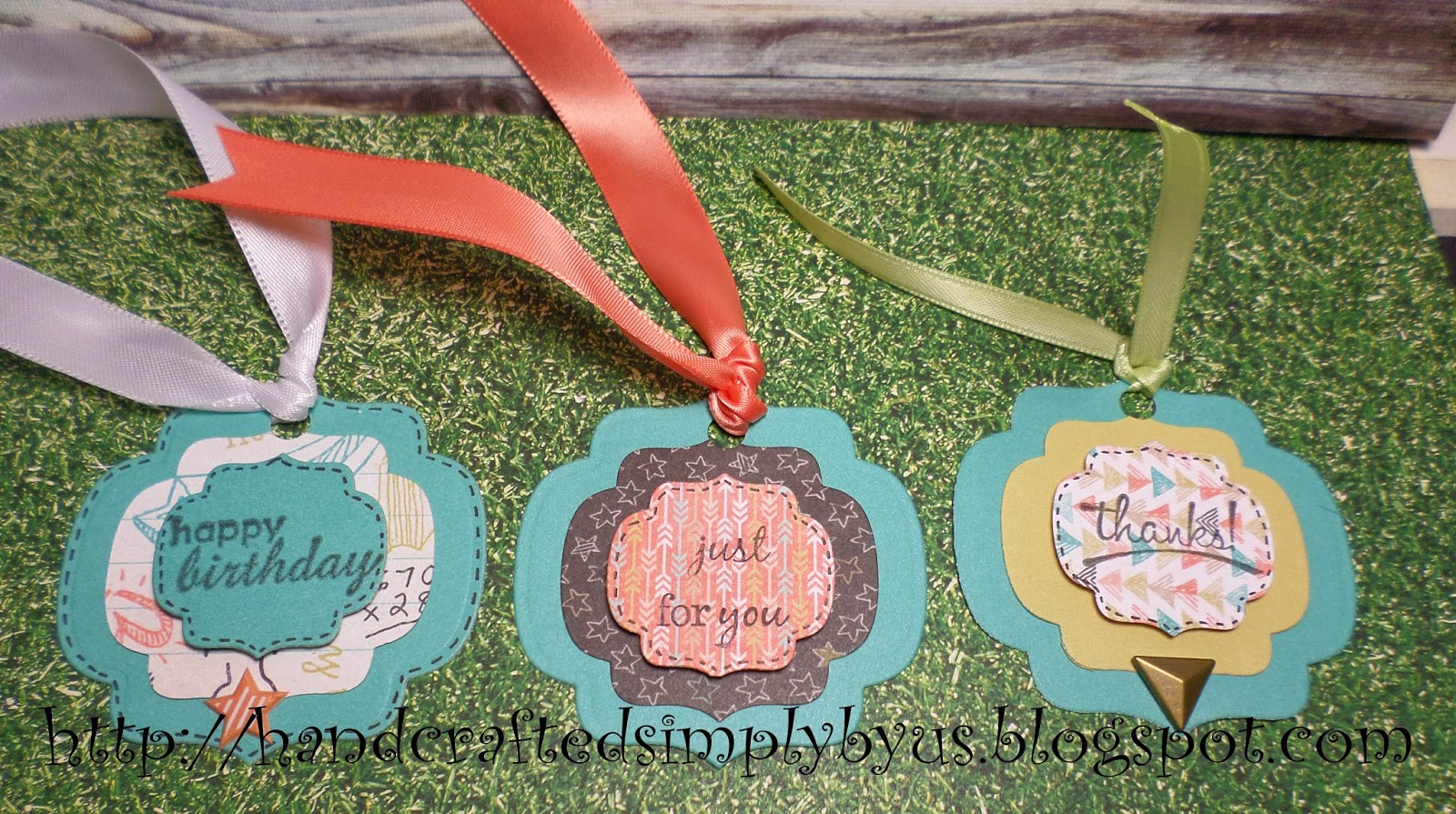 Handcrafted Simply by Us: 3 Mini Gift Tags Day 4