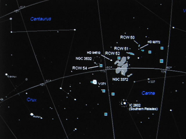 Deep-Sky Artronomy Articles: RCW Nebulae in Constellation Carina - Part 2