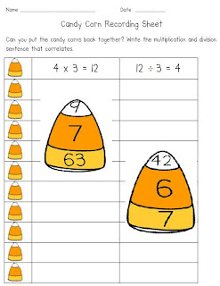 Go Fourth and Inspire: Candy Corn Multiplication and Division