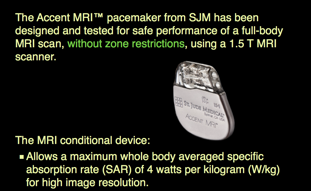 MRI BLOG: MRI-Conditional Cardiac Pacemakers & Leads from St. Jude ...