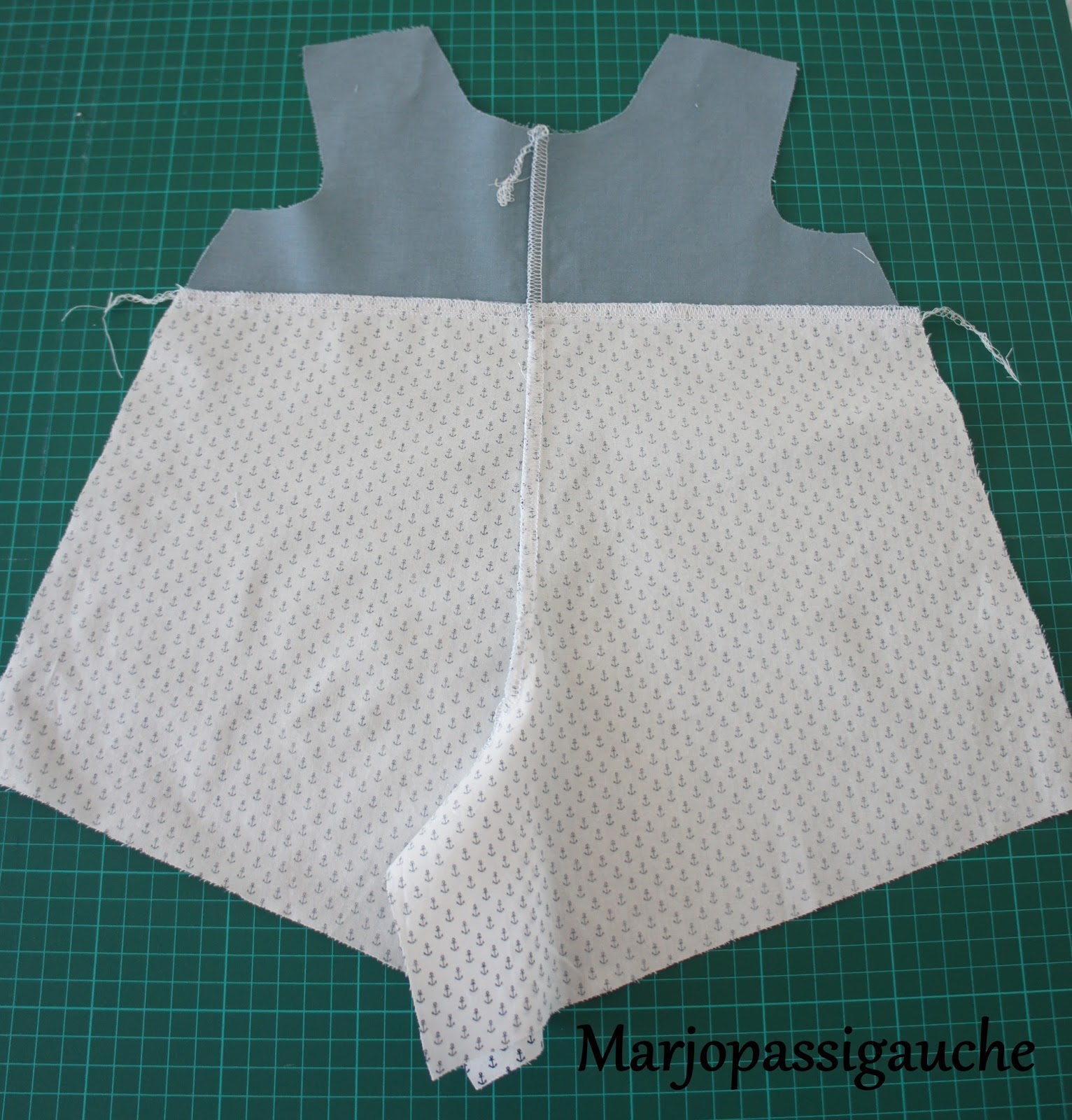 marjo pas si gauche !: Tuto et patron pour barboteuse bébé