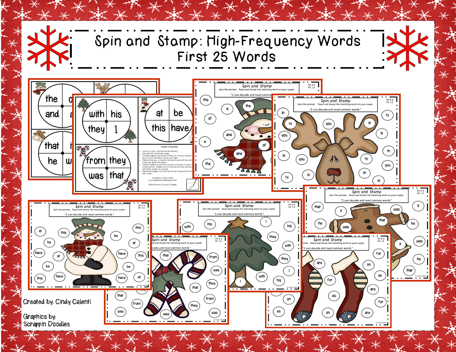 Granny Goes to School: Holiday Spin and Stamp: A, B, C Version and High ...