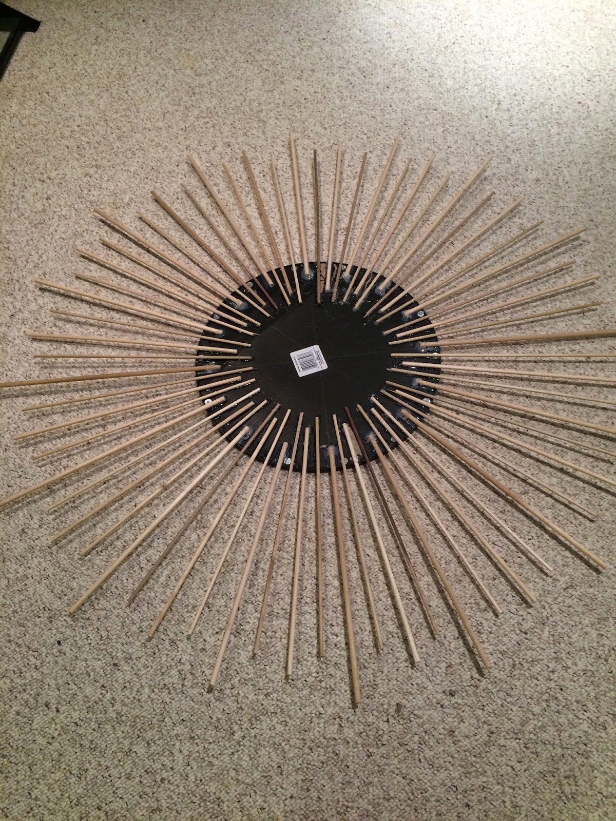 DIY Sunburst Mirror: Stacey's DIY Sunburst Mirror